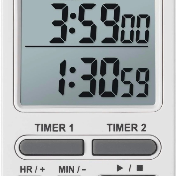 Taylor | Kitchen | Taylor Dual Event Digital Timer Wclock White | Poshmark